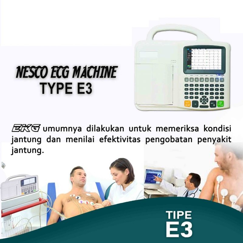 NESCO ECG MACHINE, TYPE E3 | Syaf Unica Indonesia