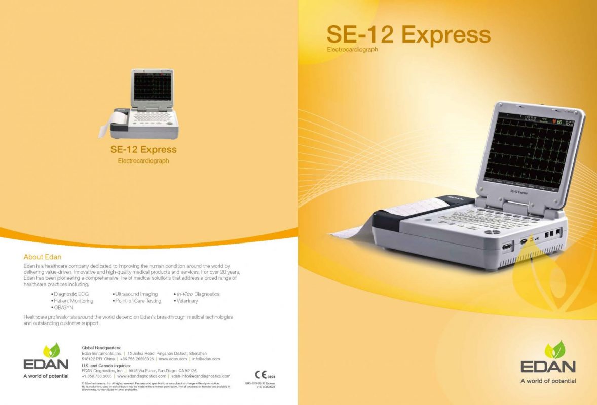 EDAN SE-12 Express ECG Machine | Syaf Unica Indonesia