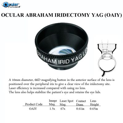 OCULAR ABRAHAM YAG IRIDECTOMY LENSES | Syaf Unica Indonesia