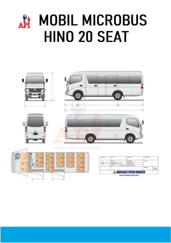 MOBIL MICROBUS HINO 20 SEAT | Syaf Unica Indonesia