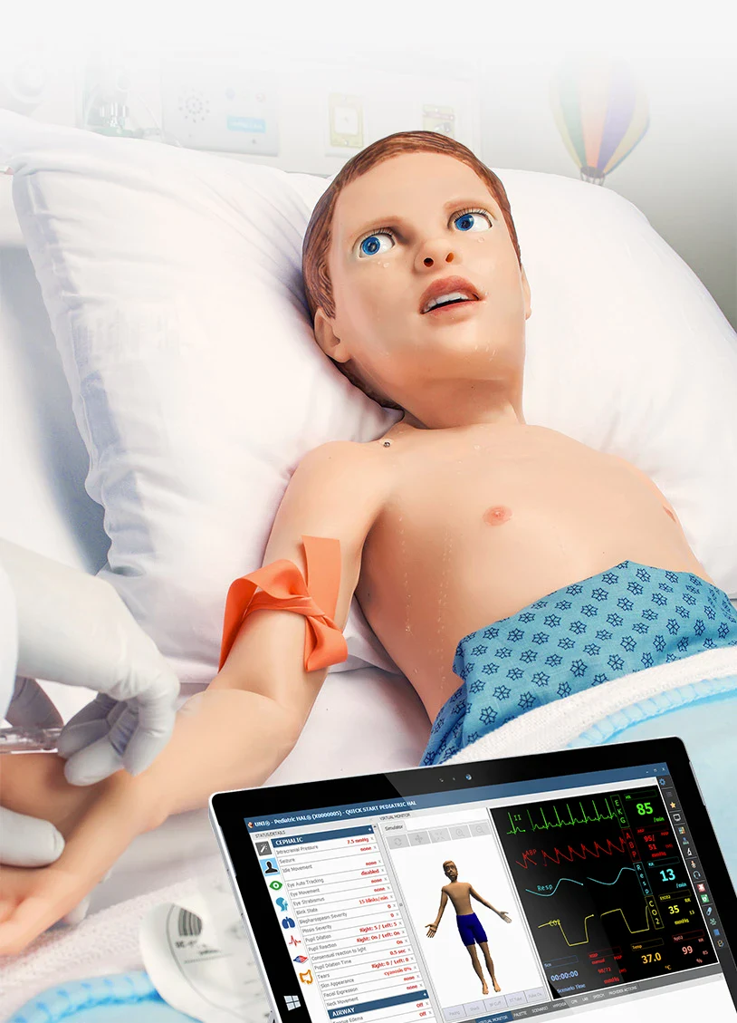 GAUMARD Pediatric HAL® S2225 - Simulator Pasien Pediatrik Nirkabel dan ...